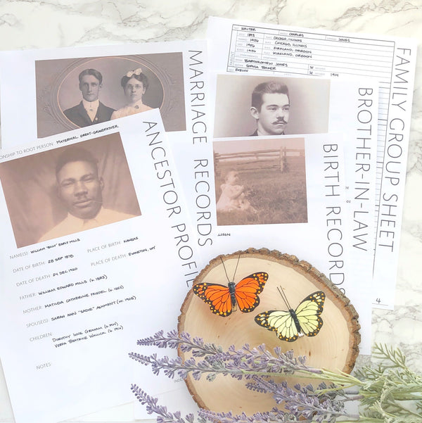 Family Tree Notebooks Flip-Through: Low-Ink Pages