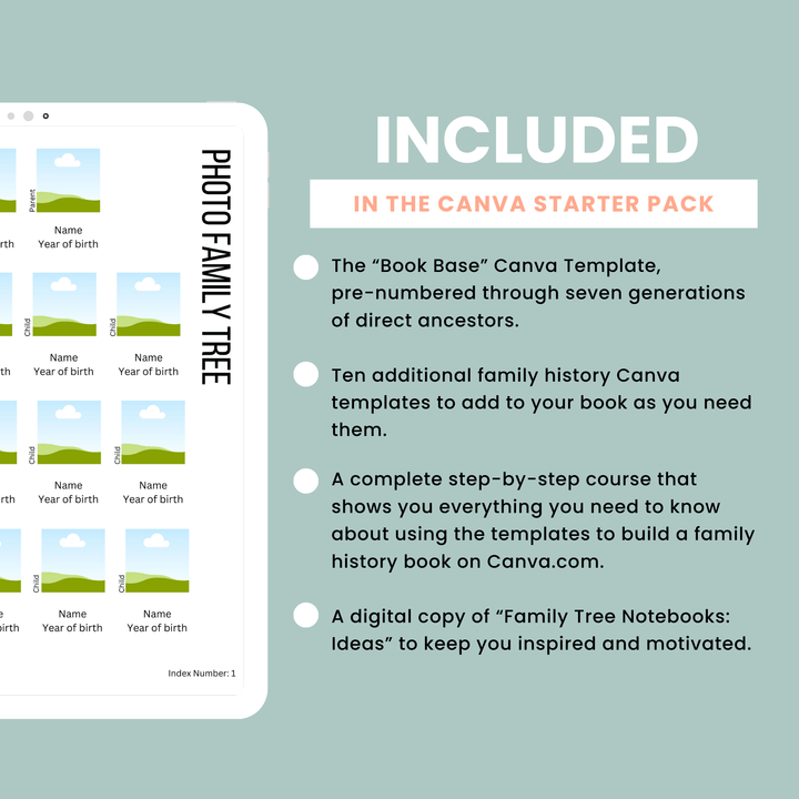Canva Templates – Family Tree Notebooks