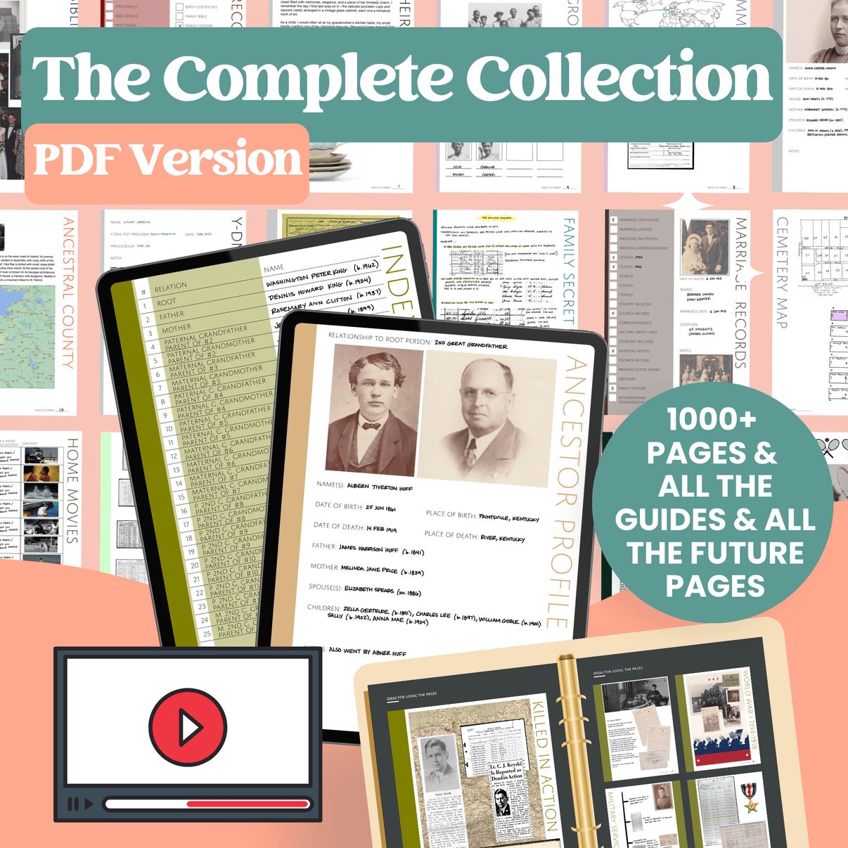 The Complete Collection: PDF (Digital Download) – Family Tree Notebooks