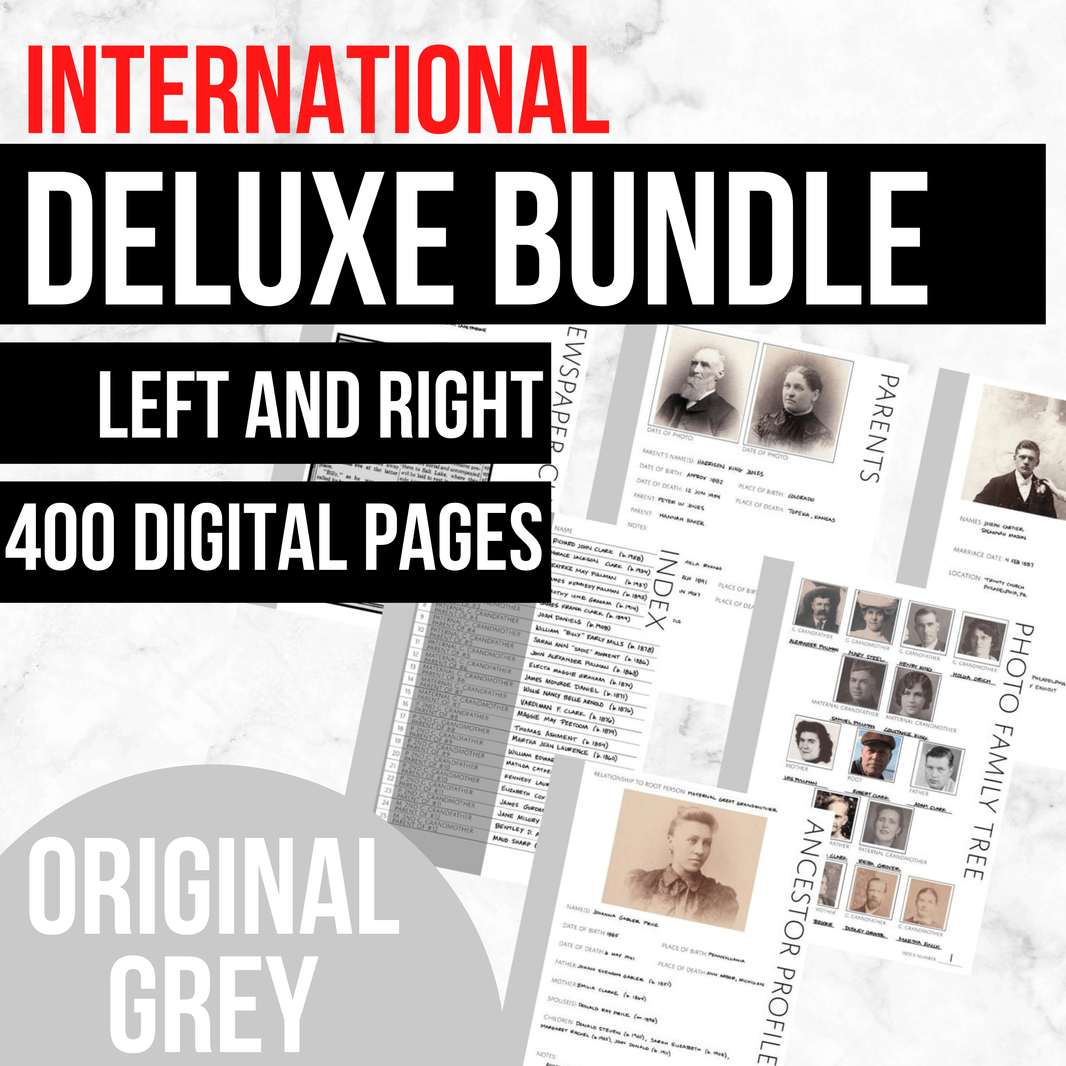 International Deluxe 200-Page Bundles – Family Tree Notebooks
